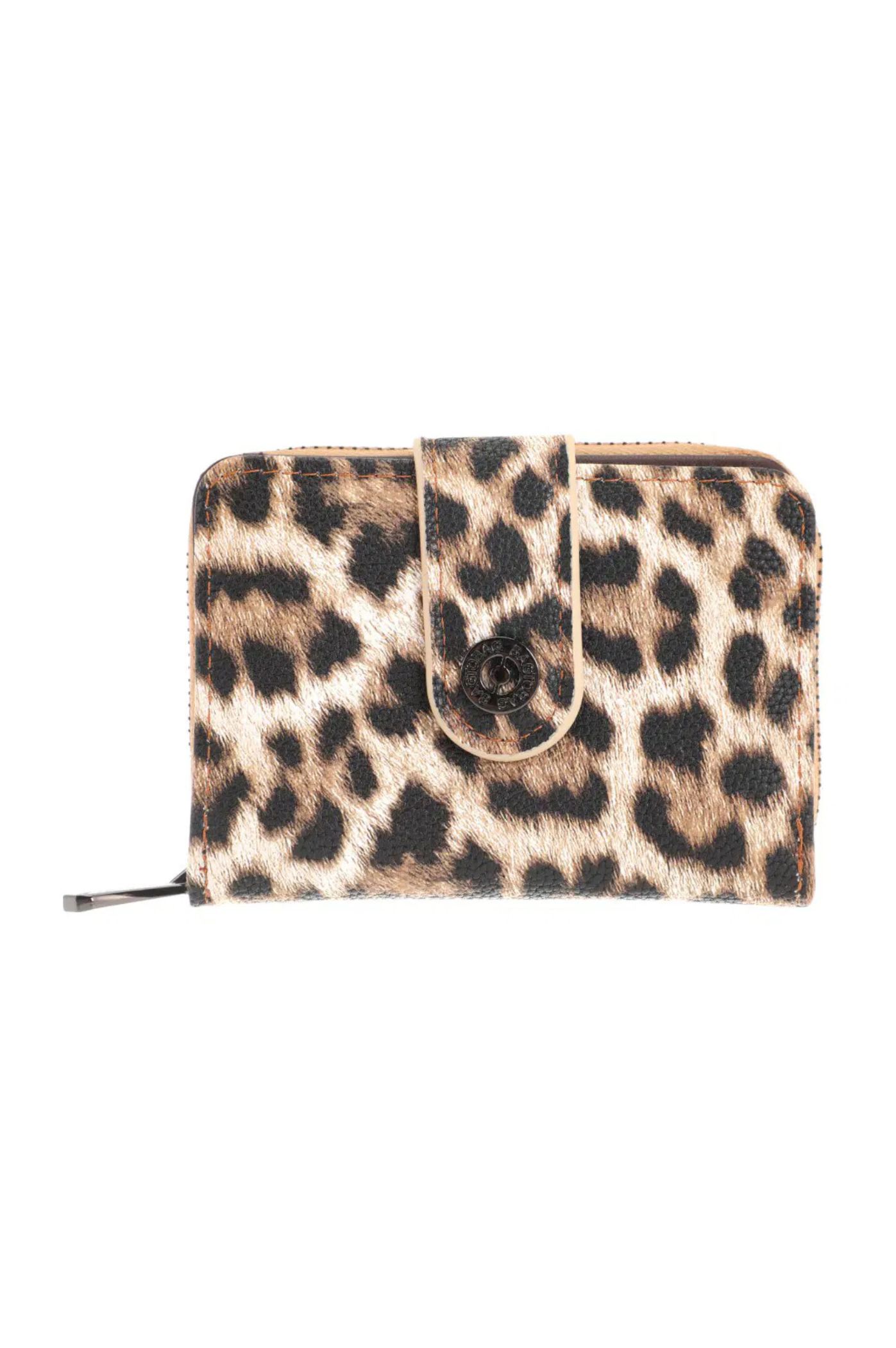 ΠΟΡΤΟΦΟΛΙ ΜΕ ΘΗΚΕΣ LEOPARD PRINT - ΜΠΕΖ | Antithesis Clothing